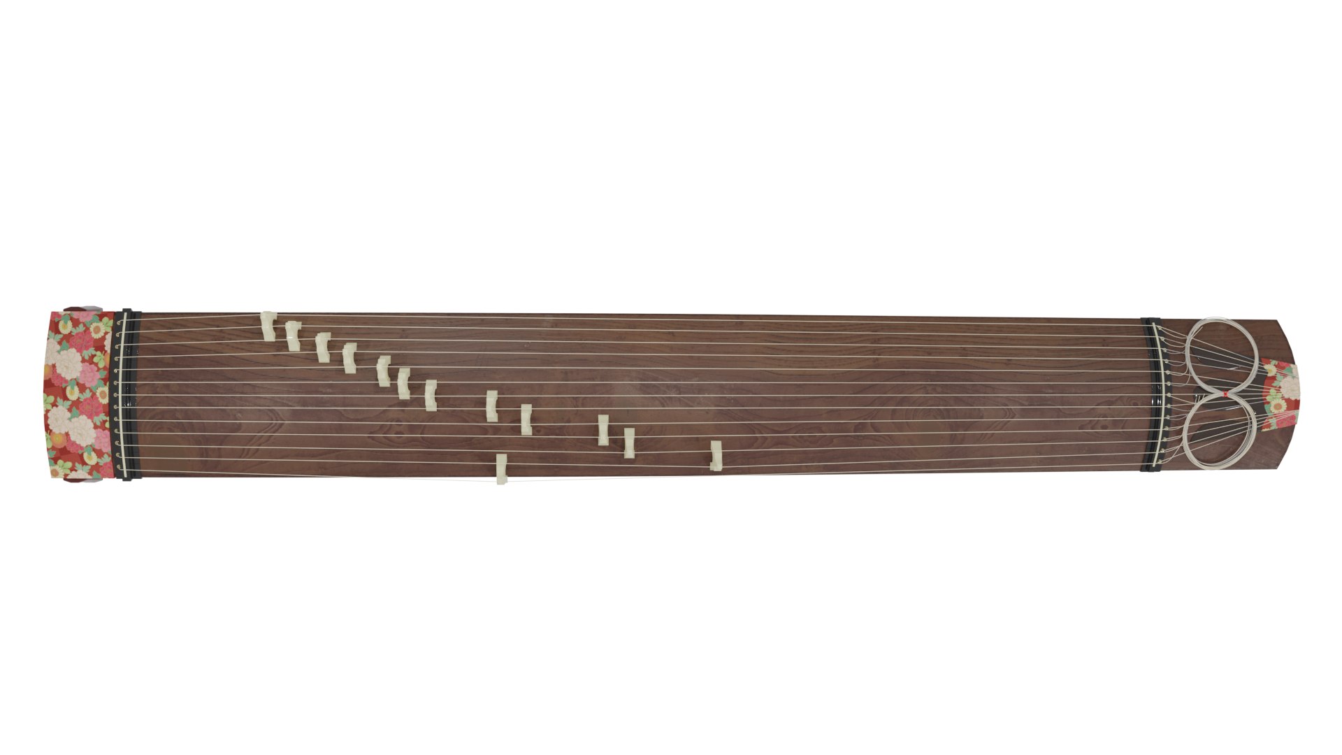 Koto Japanese Traditional Musical Instrument 3D Model - TurboSquid 1883605