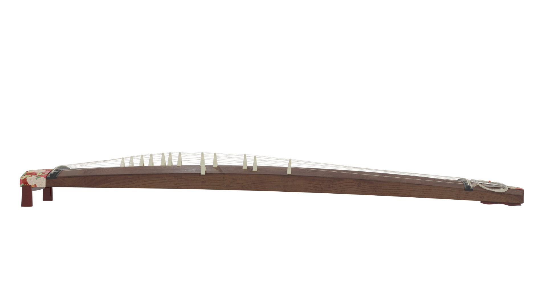 Koto Japanese Traditional Musical Instrument 3D Model - TurboSquid 1883605