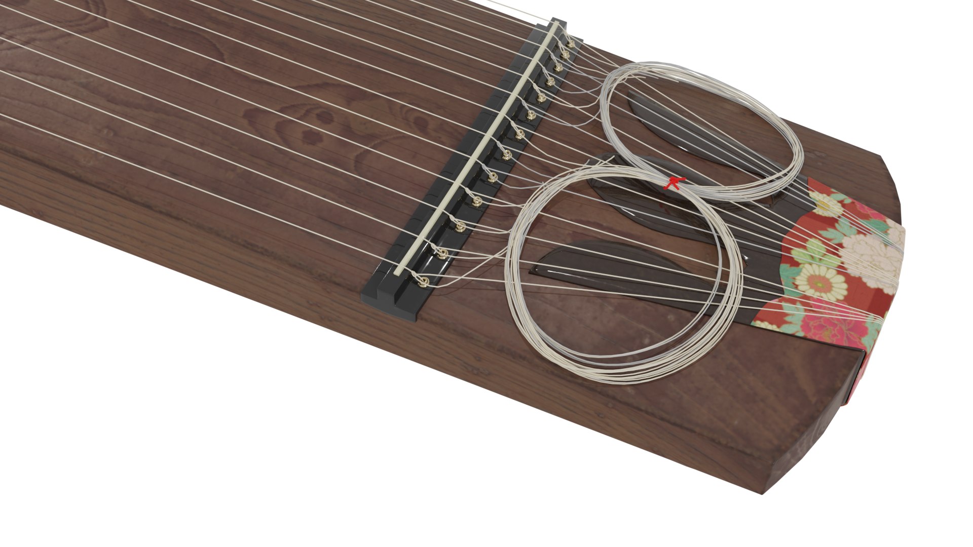 Koto Japanese Traditional Musical Instrument 3D Model - TurboSquid 1883605