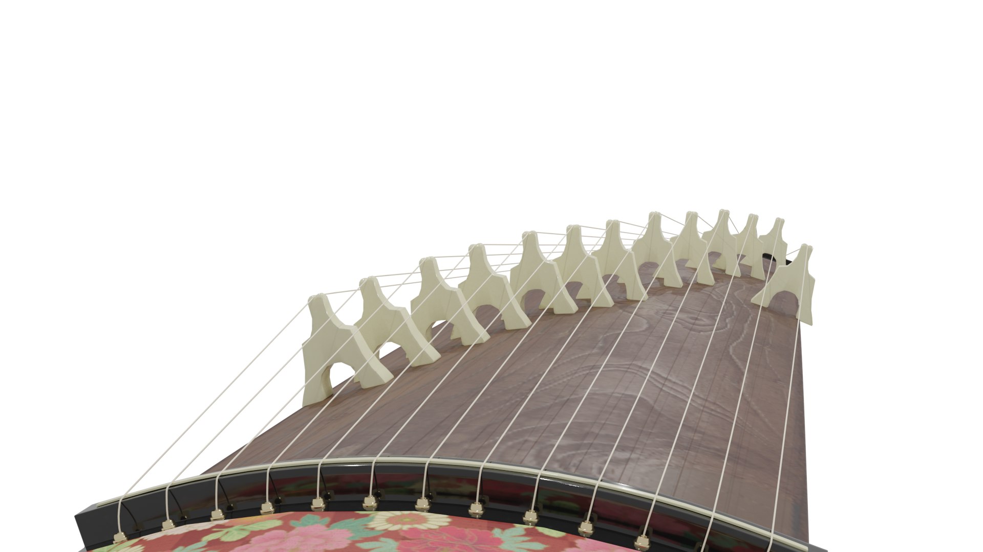 Koto Japanese Traditional Musical Instrument 3D Model - TurboSquid 1883605