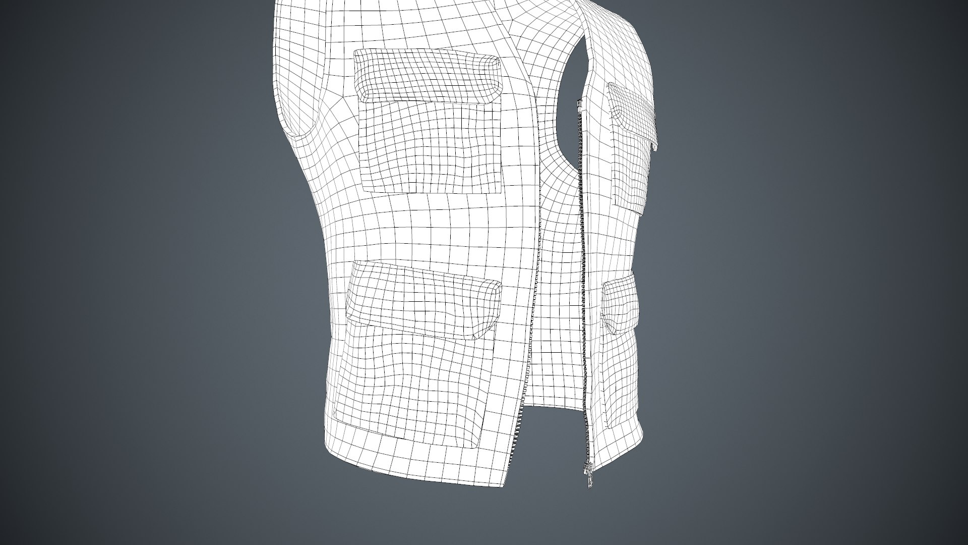 3D Casual Vest Style 1 Model - TurboSquid 1618484