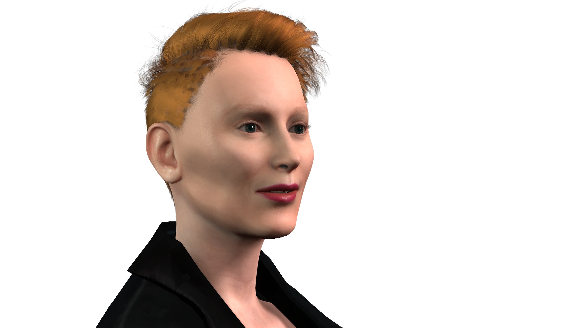 3D Model Tilda Swinton 2 3D Rigged Model Ready For Animation ...
