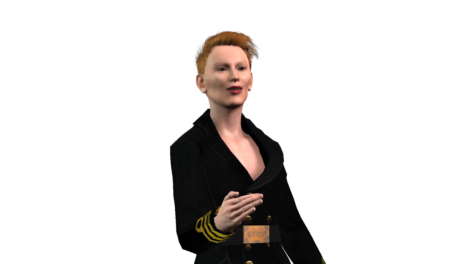 3D Model Tilda Swinton 2 3D Rigged Model Ready For Animation ...
