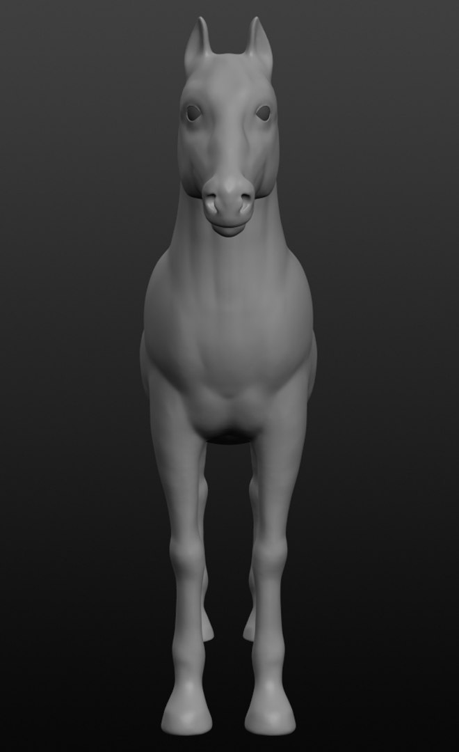 3D Horse Base Mesh Model - TurboSquid 1411570