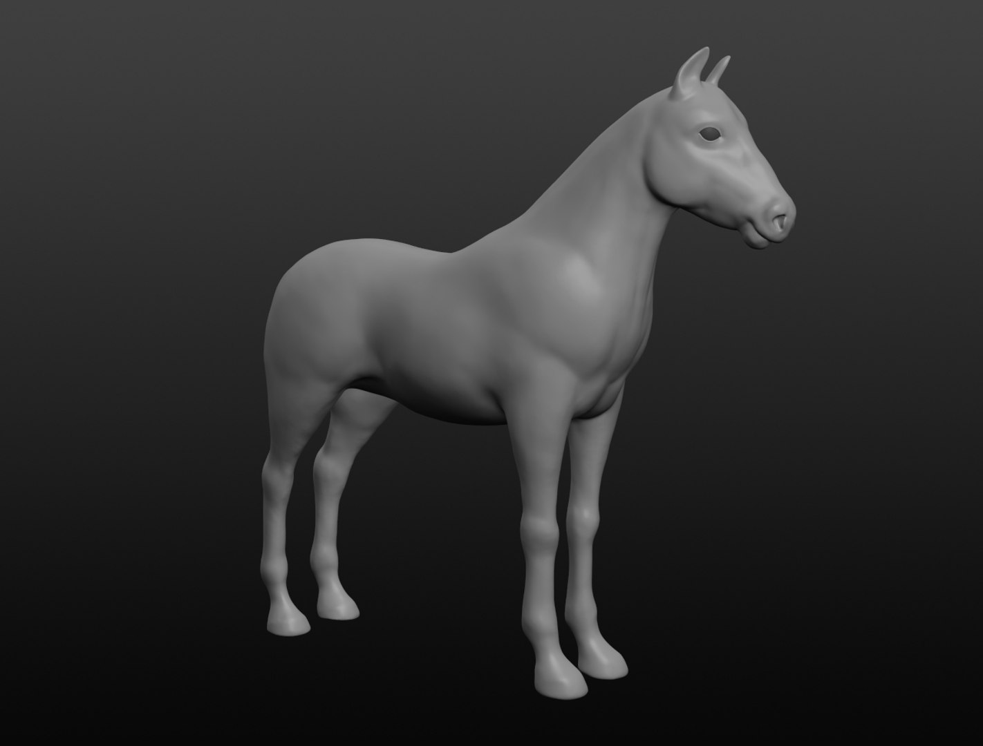 3D Horse Base Mesh Model - TurboSquid 1411570