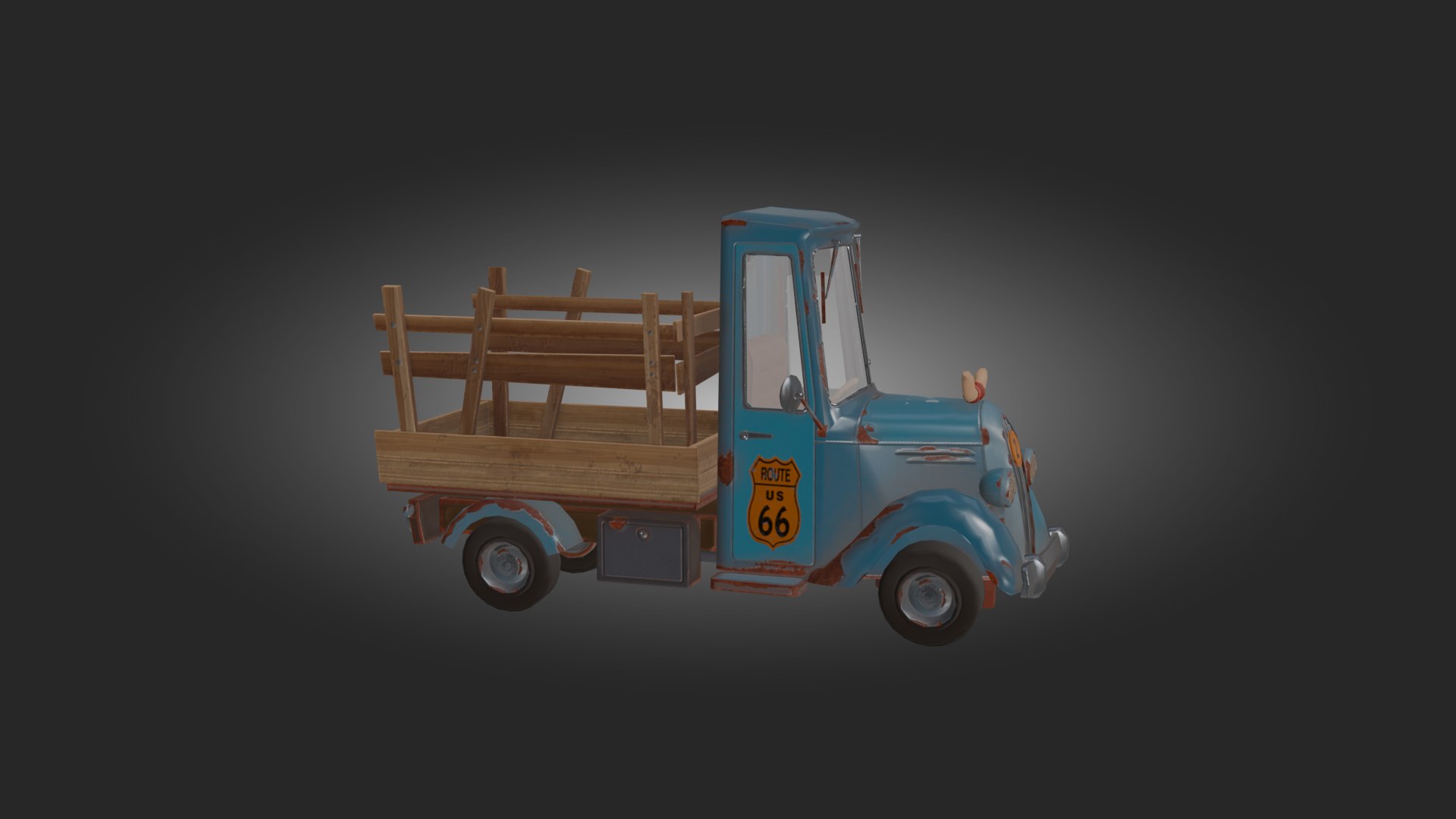 Cartoon Low Poly Pick Up Truck 3D Model 3D - TurboSquid 2314678