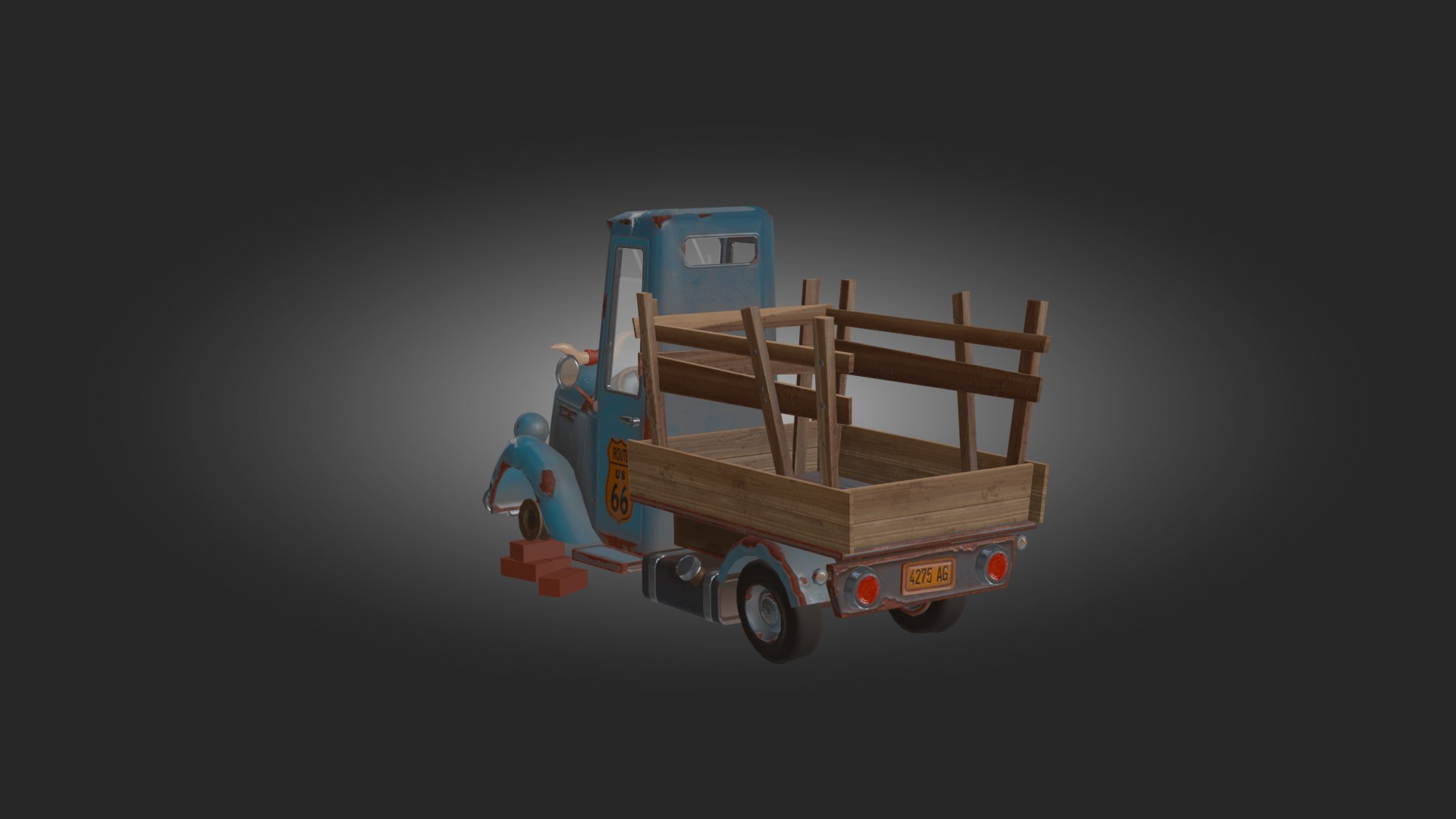 Cartoon Low Poly Pick Up Truck 3D Model 3D - TurboSquid 2314678