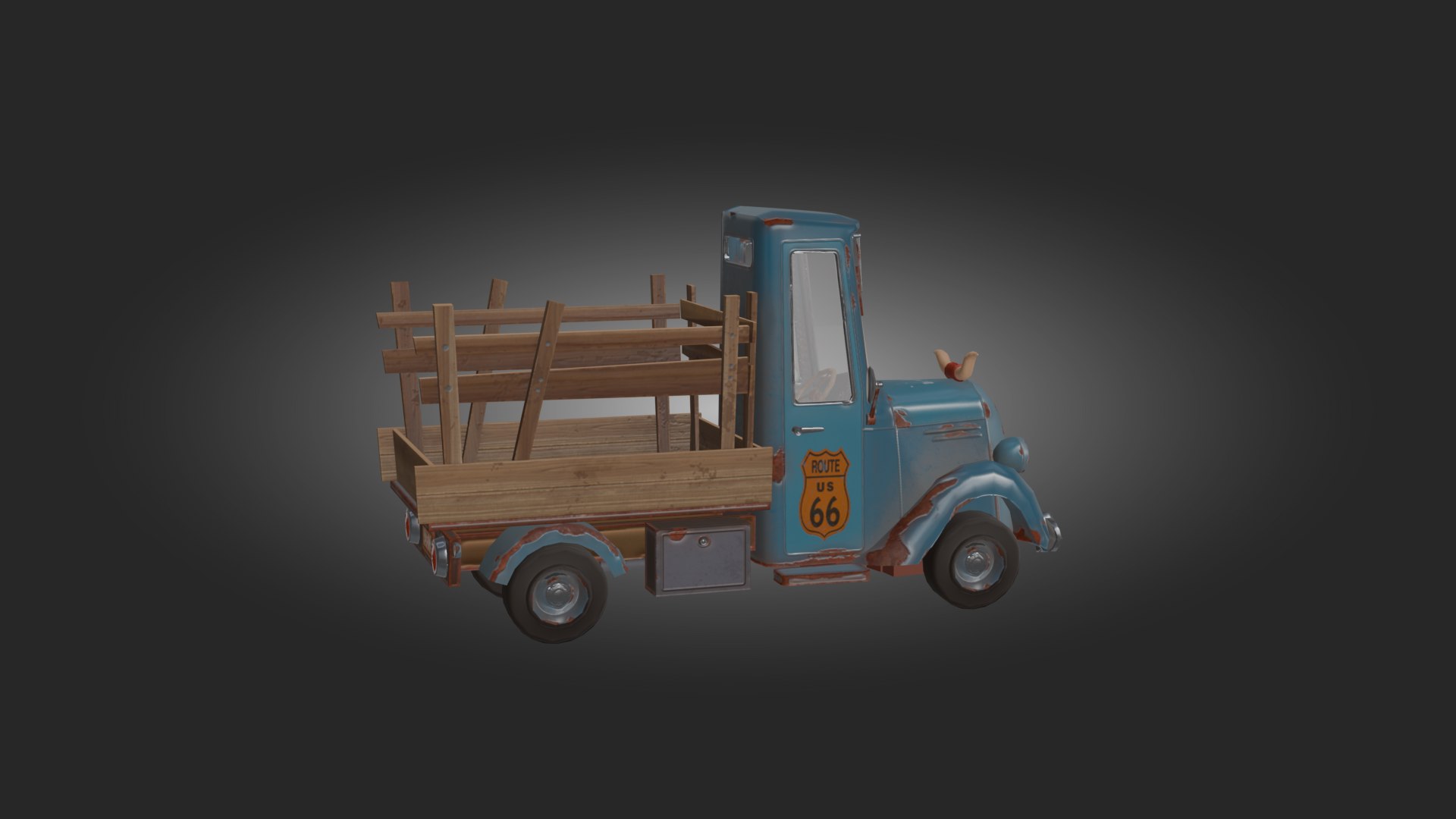 Cartoon Low Poly Pick Up Truck 3D Model 3D - TurboSquid 2314678