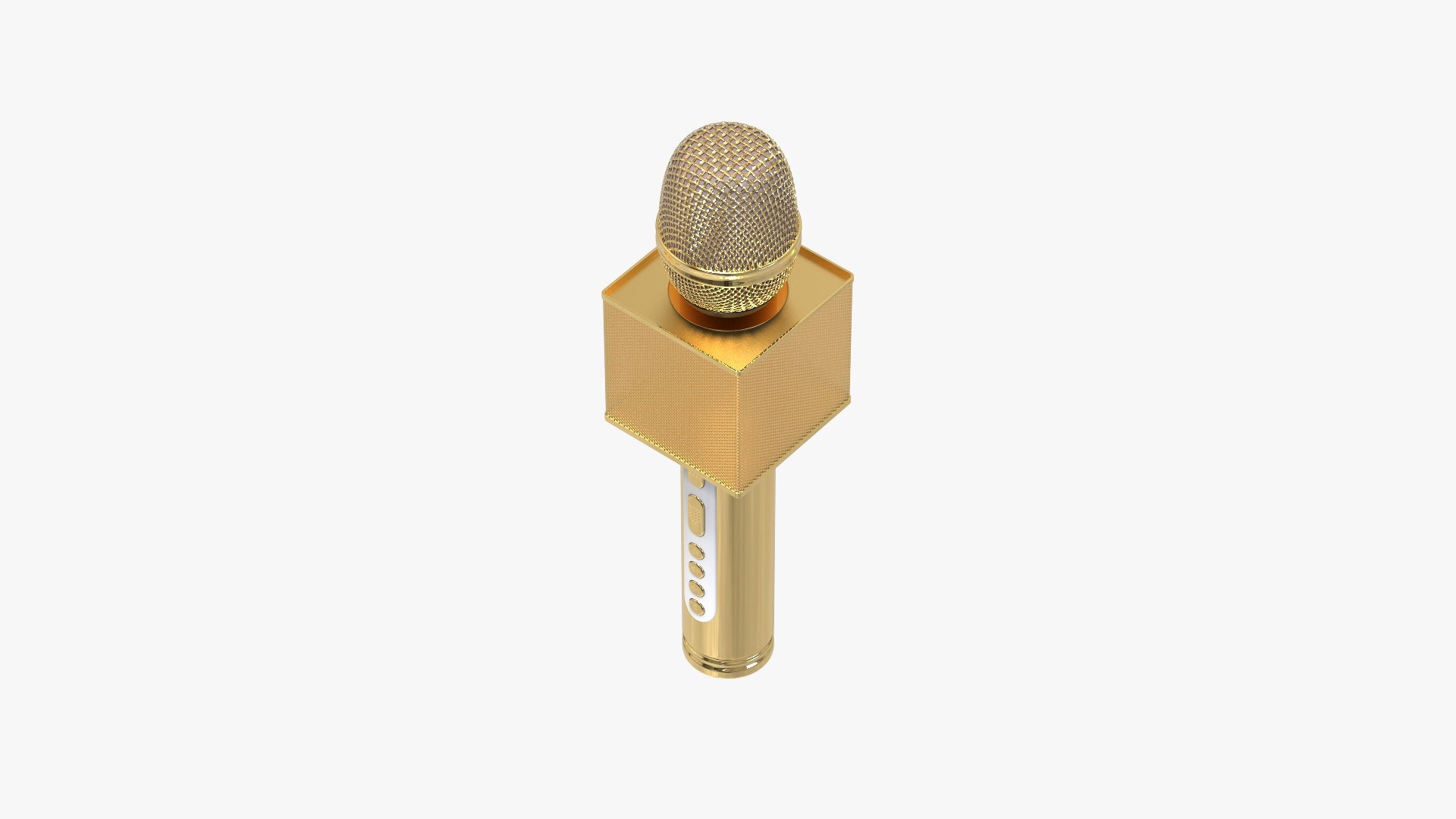3D Gold Microphone Model - TurboSquid 1756030