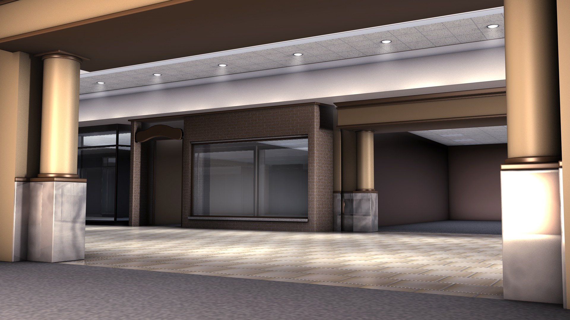 3D Mall Scene Stores - - TurboSquid 1194707