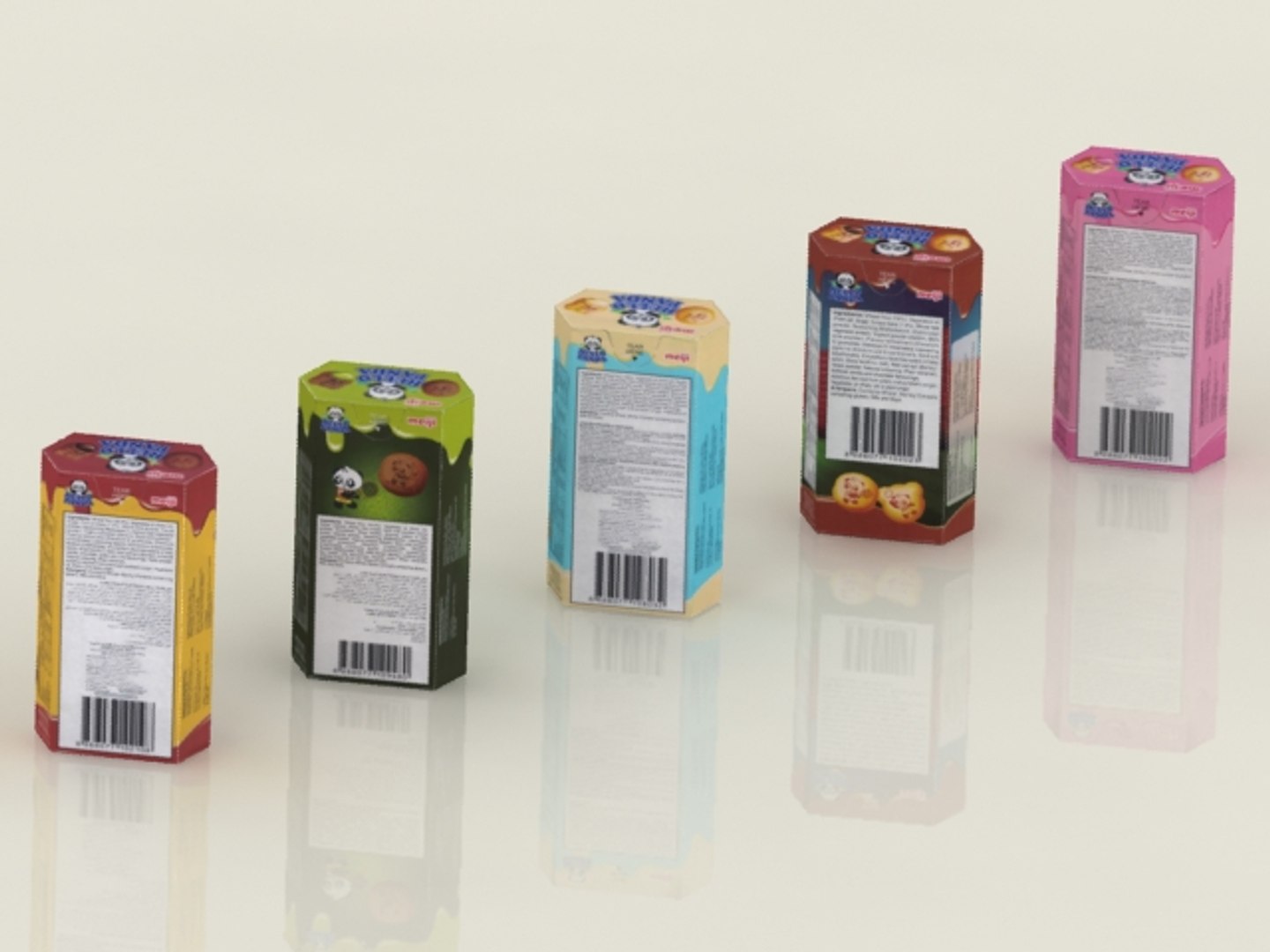 Meiji Hello Panda Snack 3d Model