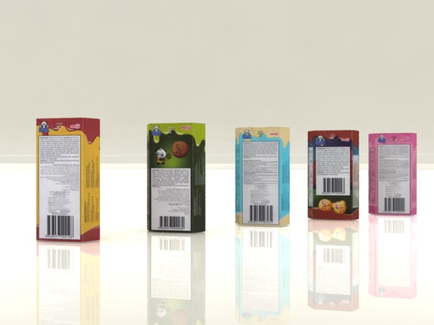 Meiji Hello Panda Snack 3d Model