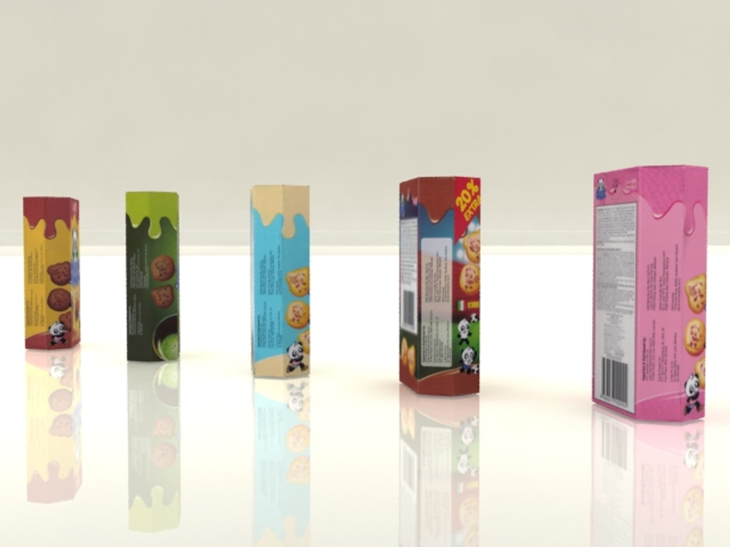 Meiji Hello Panda Snack 3d Model