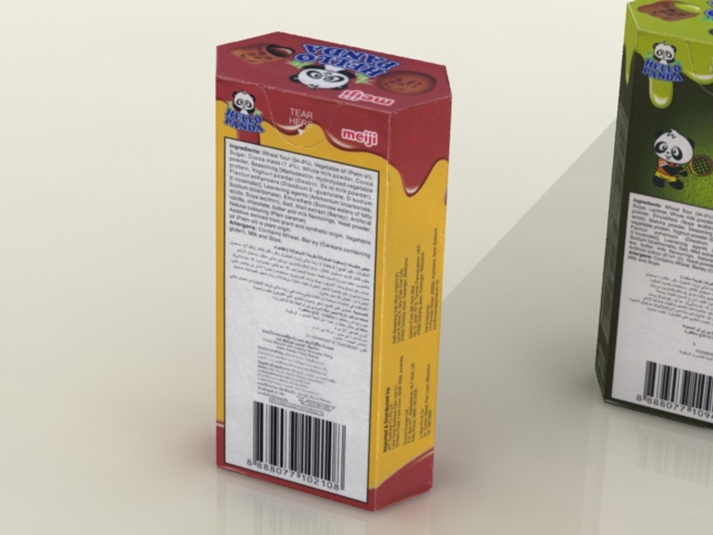 Meiji Hello Panda Snack 3d Model