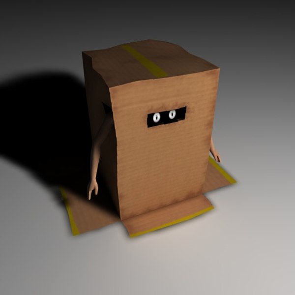 3d funny creature box model