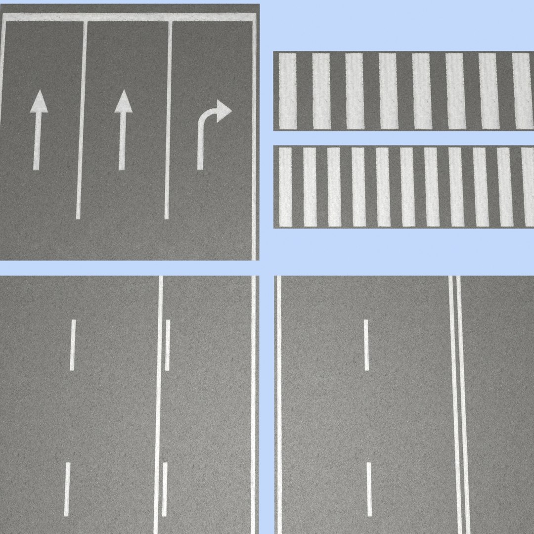 road mht-02 3 lane 3d model