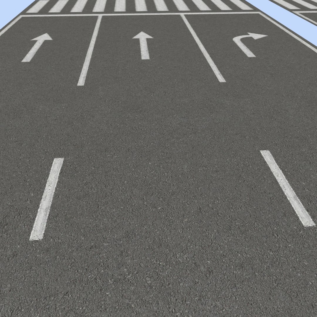 road mht-02 3 lane 3d model