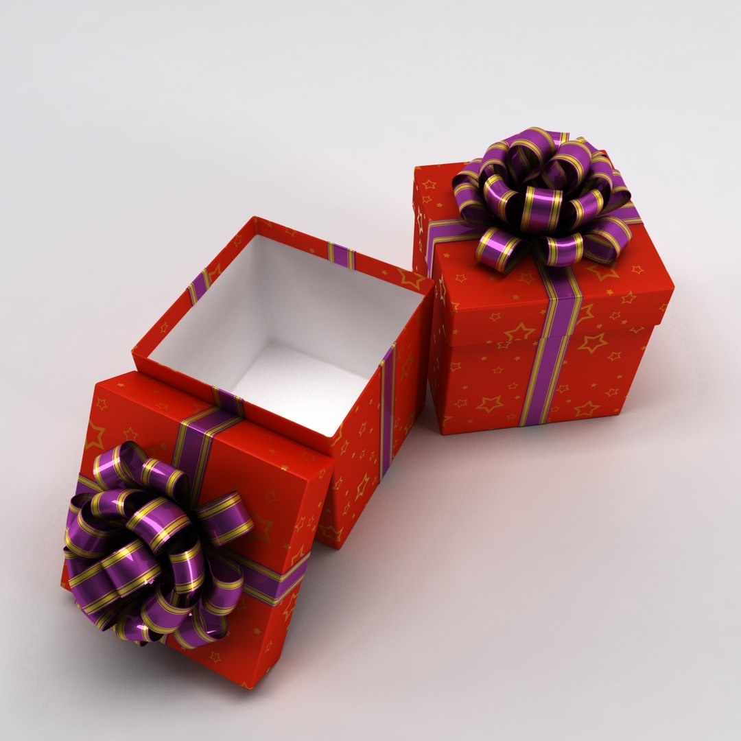 3d Gift Box Model