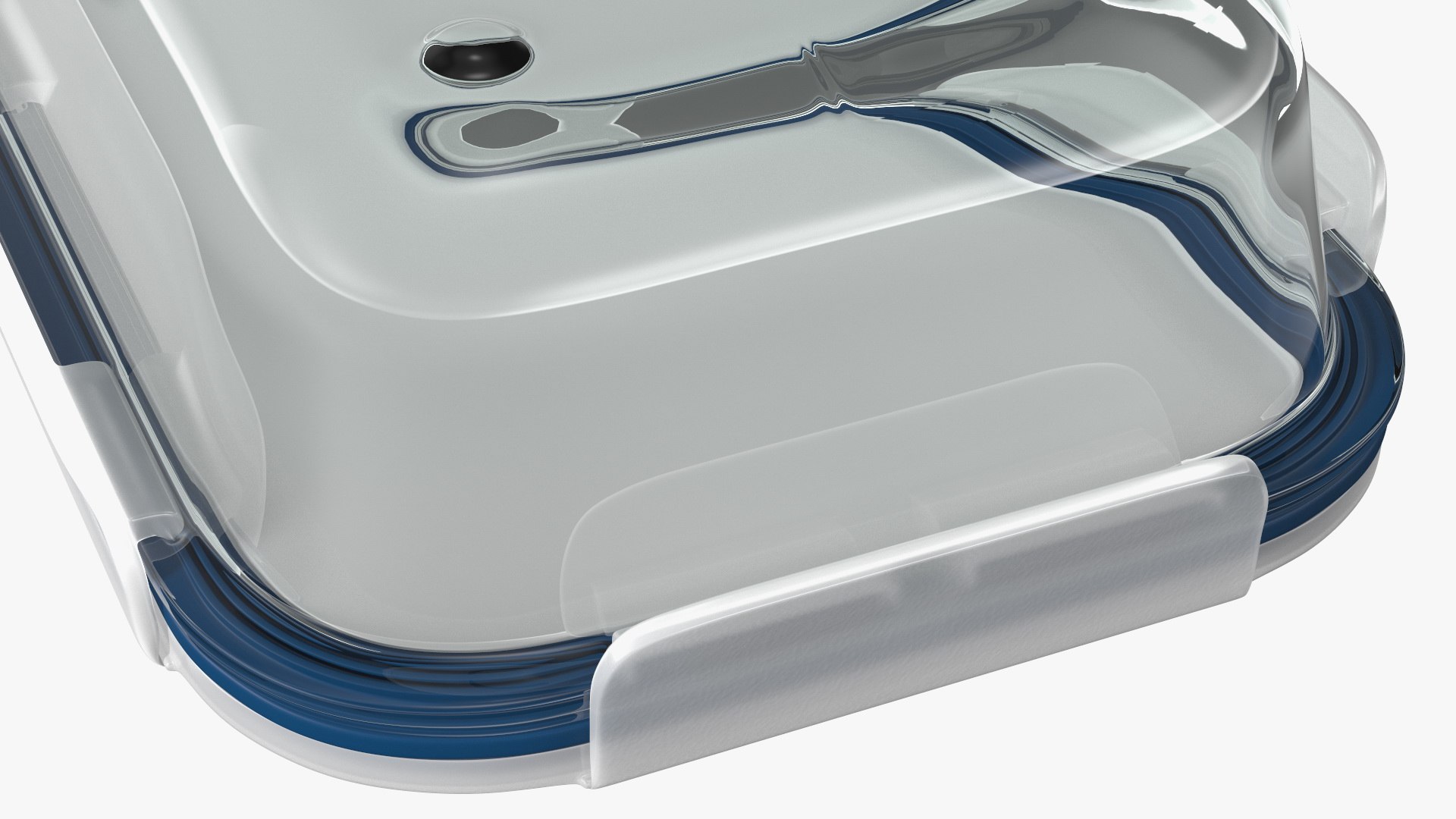 3D Rectangular Glass Clip Lock Food Container 1000ml - TurboSquid 1735851