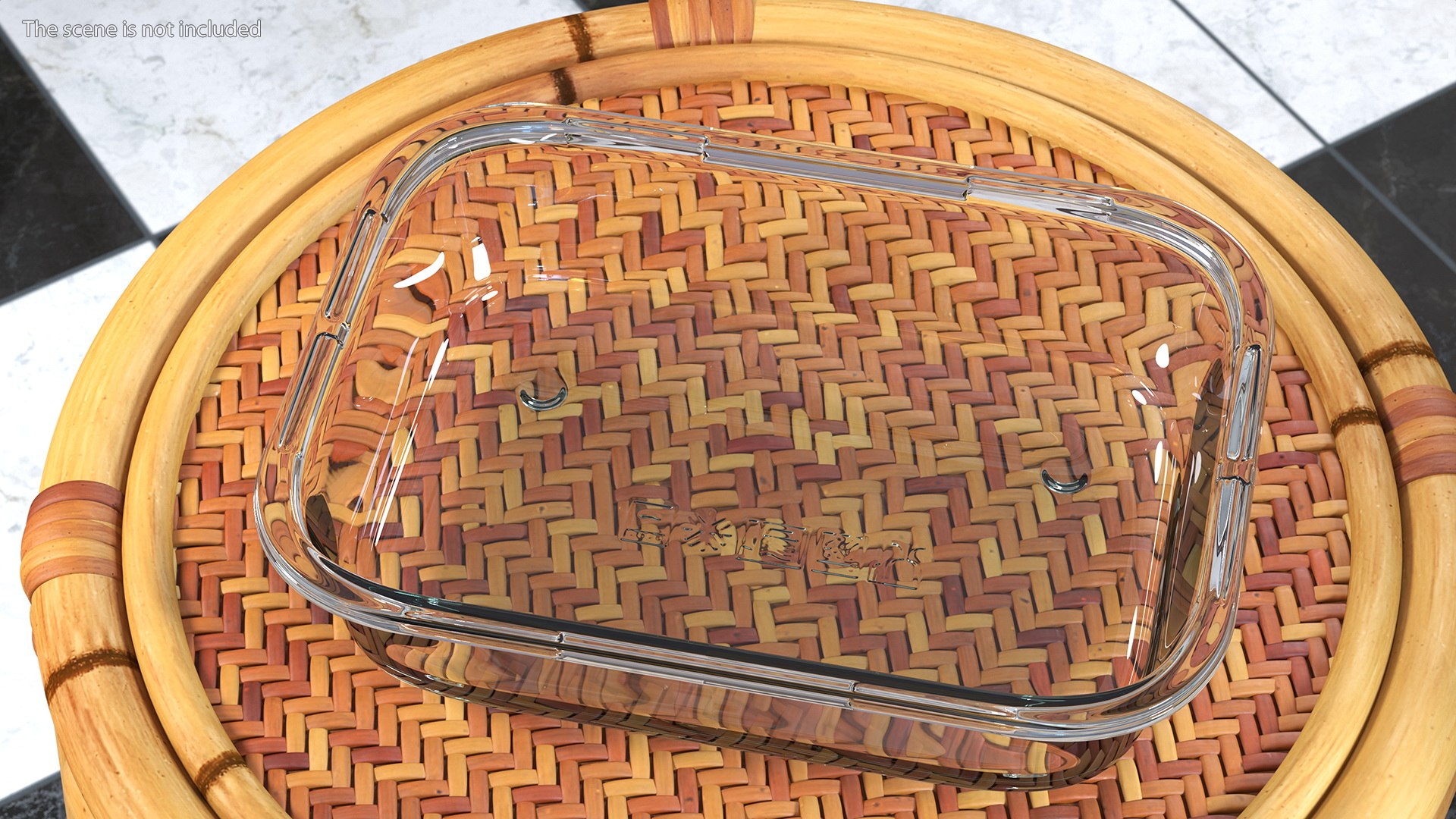 3D Rectangular Glass Clip Lock Food Container 1000ml - TurboSquid 1735851