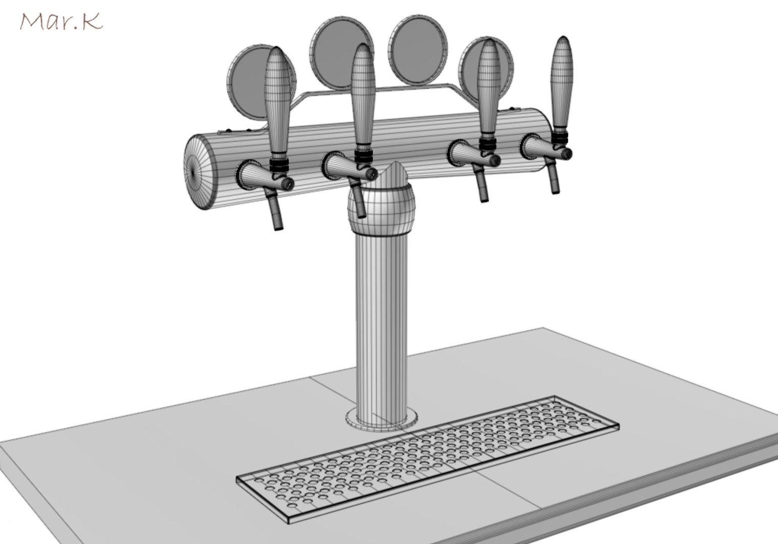 3d Model Beer Tower