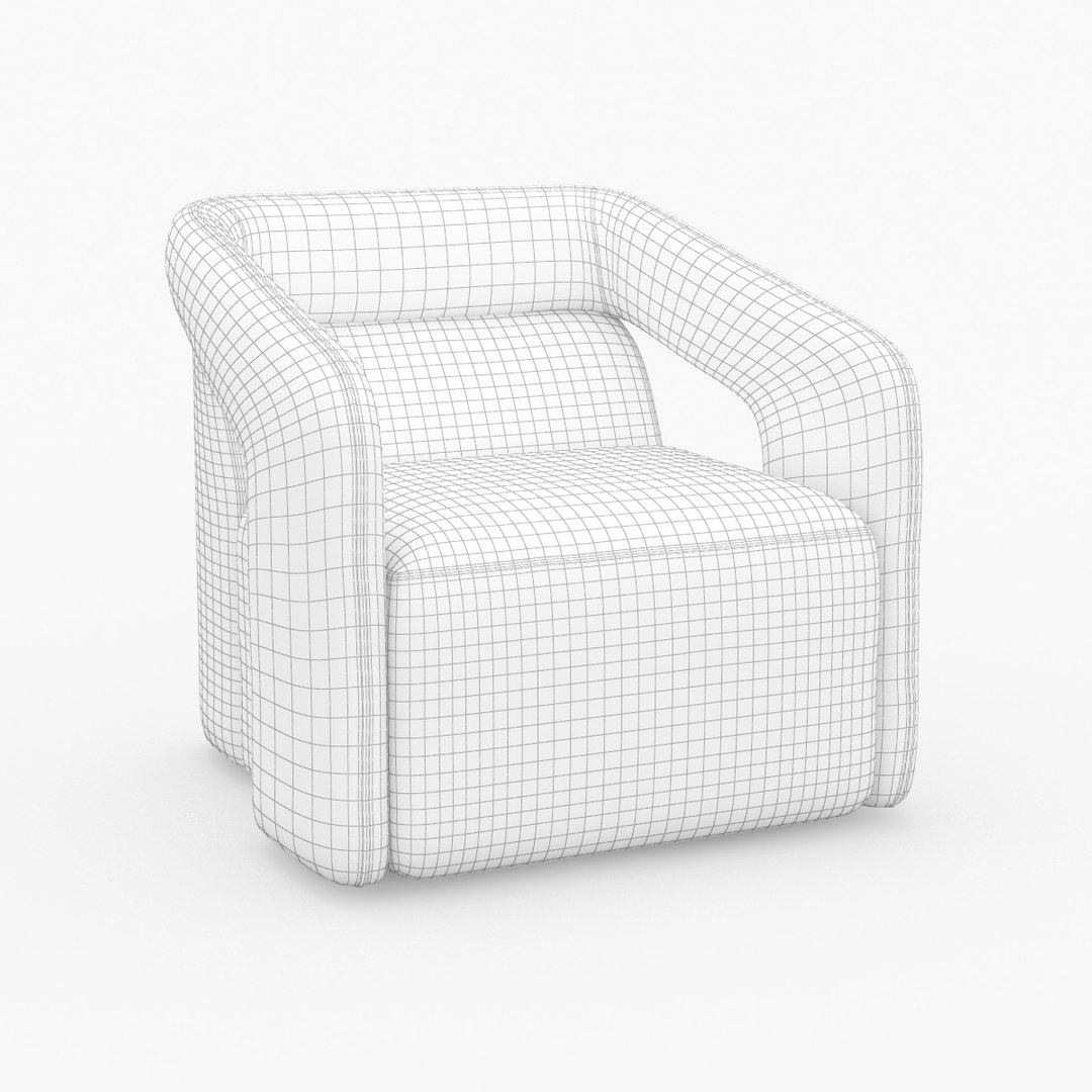 Kendrick Swivel Accent Chair 3D Model - TurboSquid 2259989