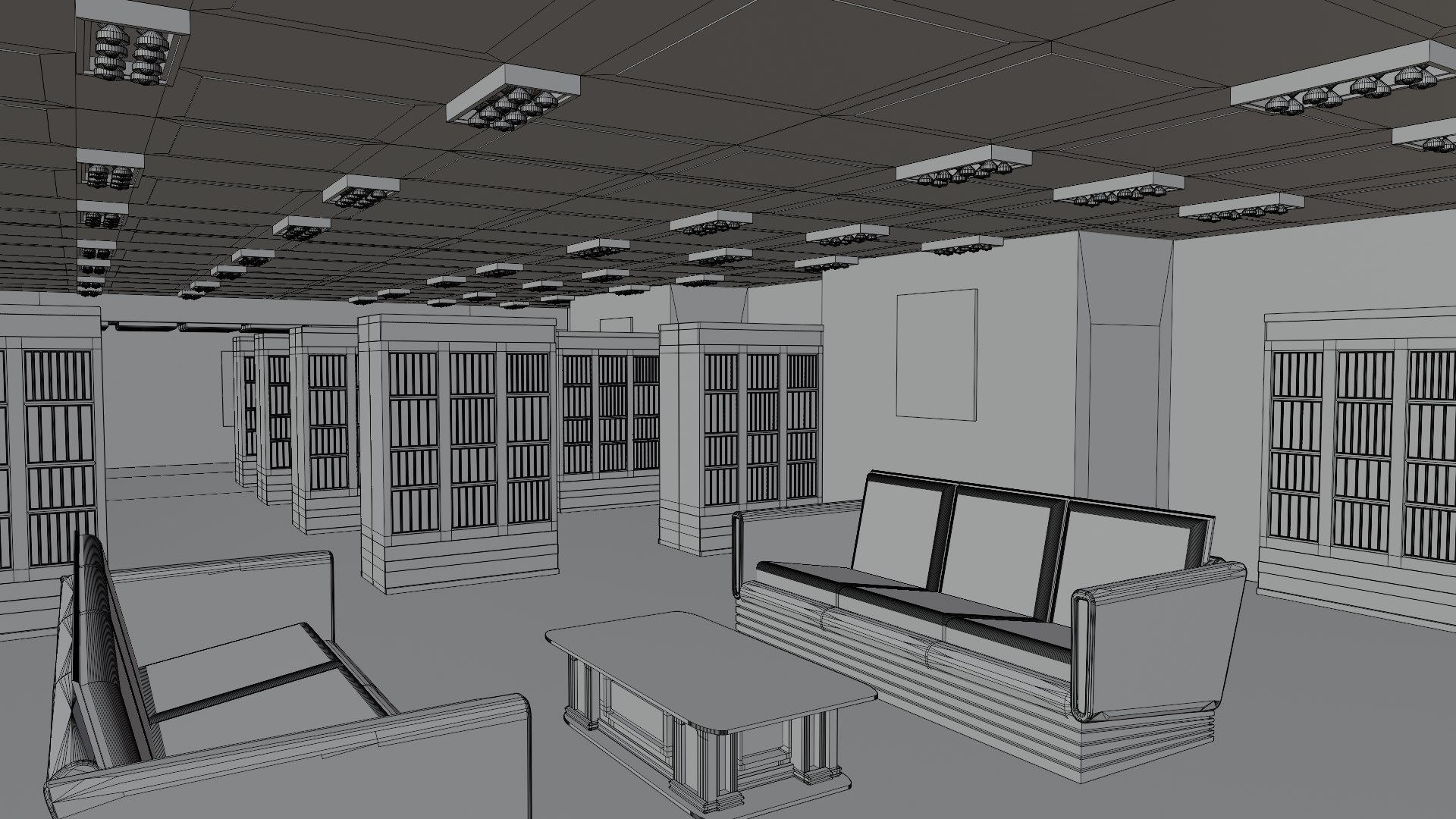 Library Interior 3D model - TurboSquid 2177257