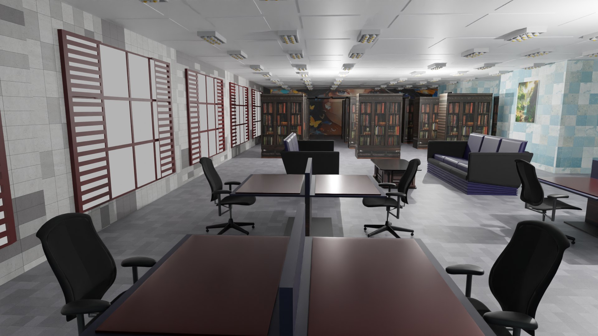 Library Interior 3D model - TurboSquid 2177257