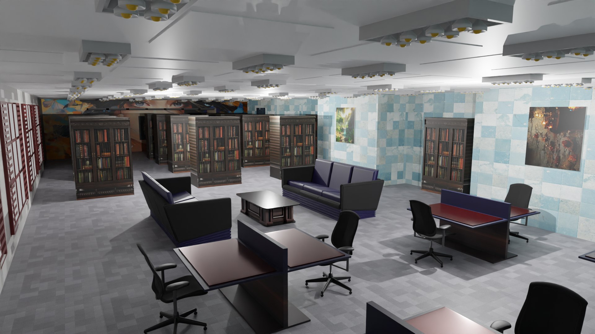 Library Interior 3D model - TurboSquid 2177257