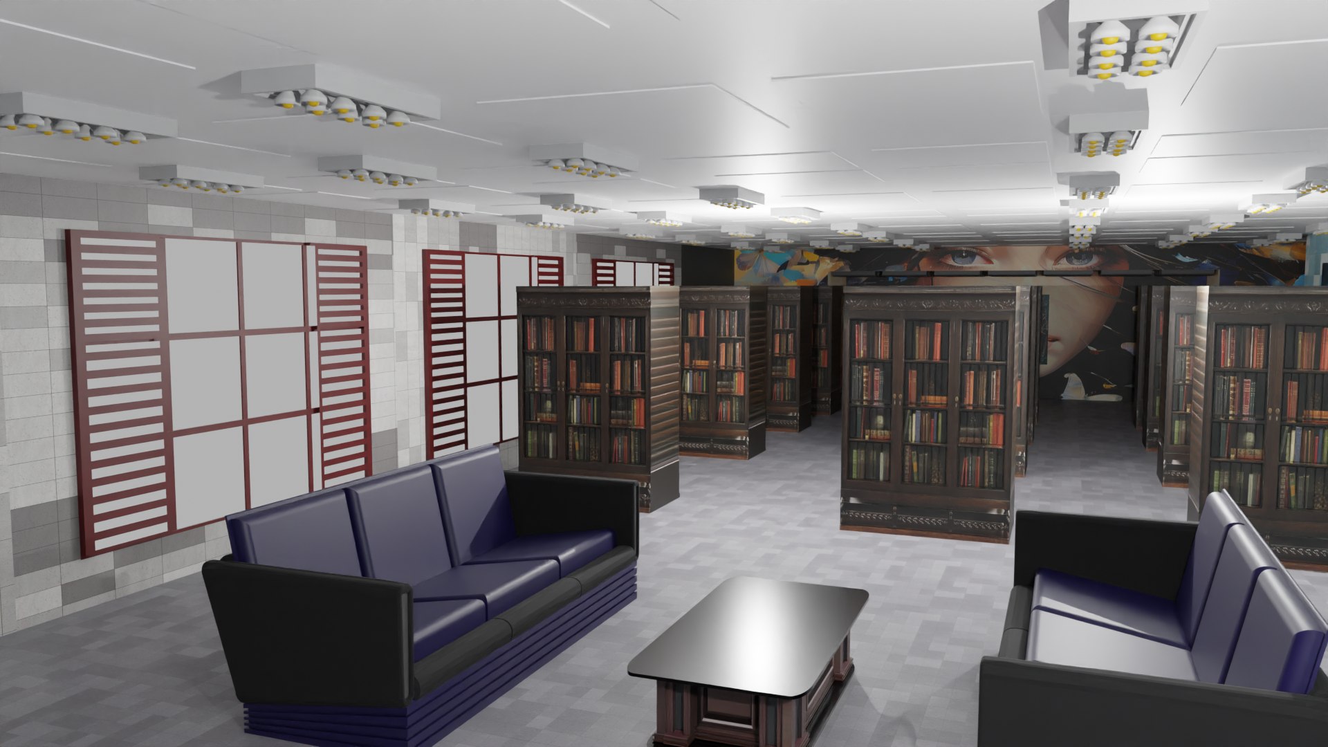 Library Interior 3D model - TurboSquid 2177257