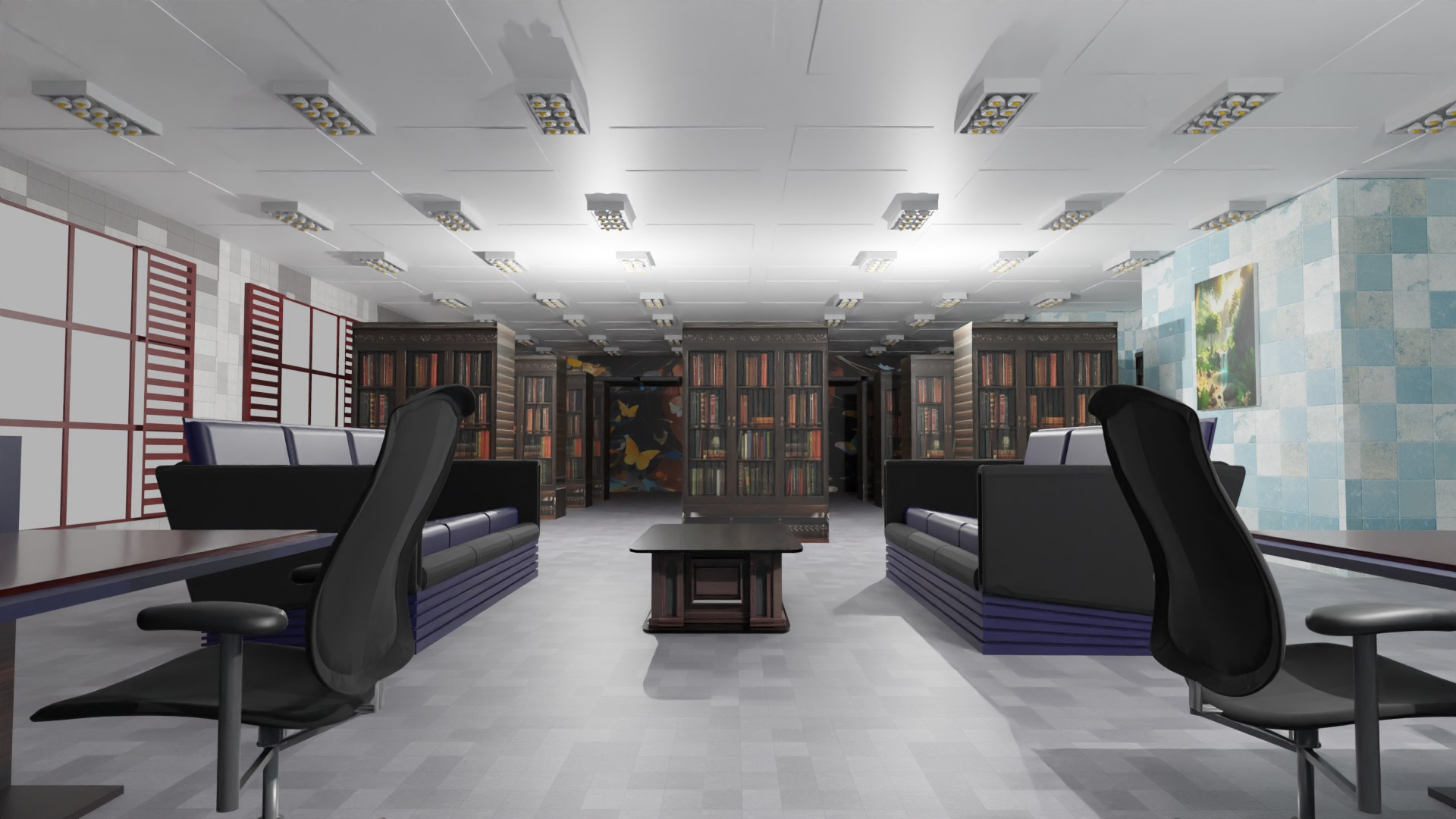 Library Interior 3D model - TurboSquid 2177257