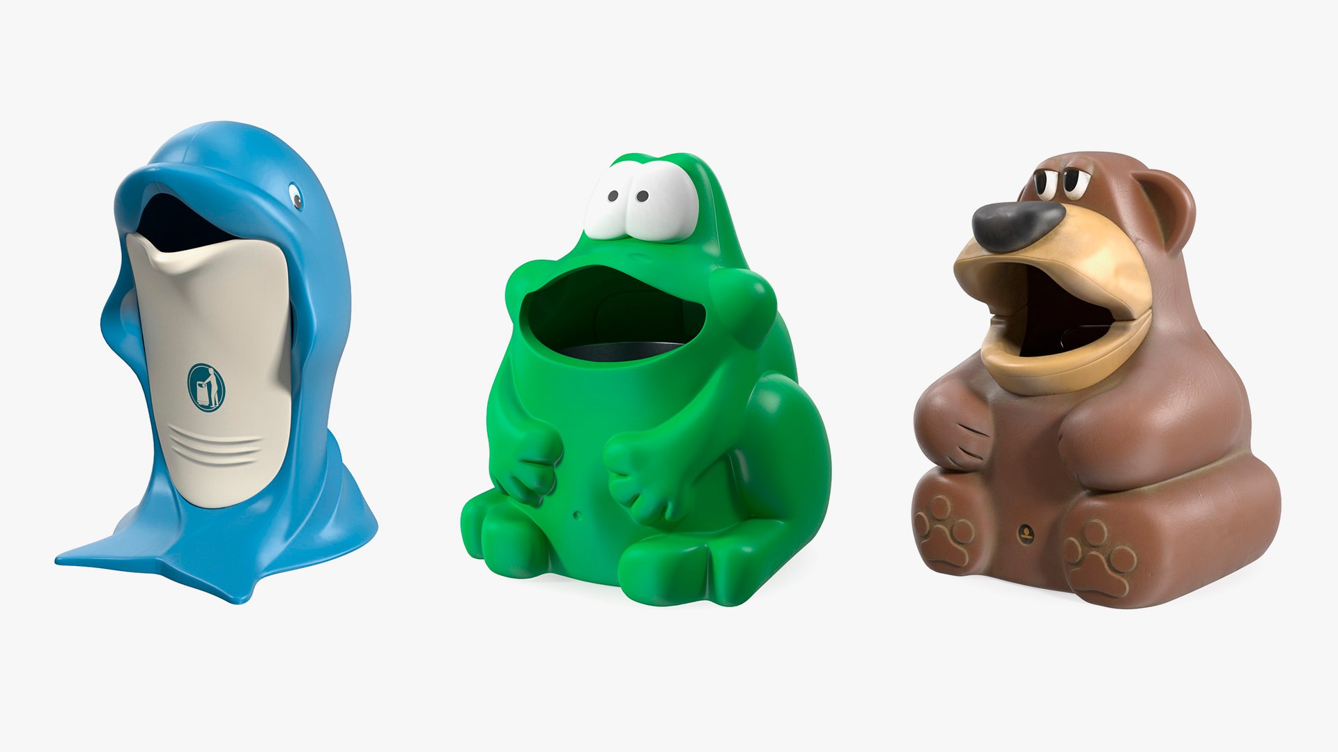3D model Shaped Trash Cans Collection 2 - TurboSquid 2175633