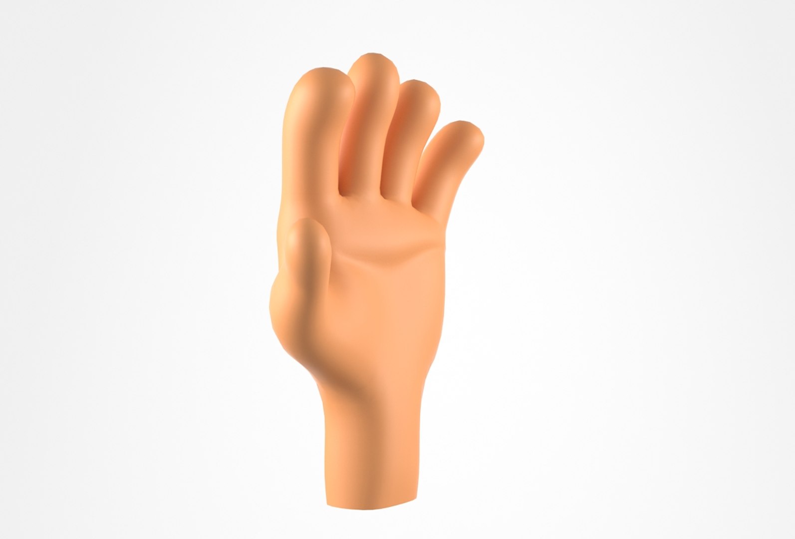 3D Hand Cartoon Character Model - TurboSquid 1335154