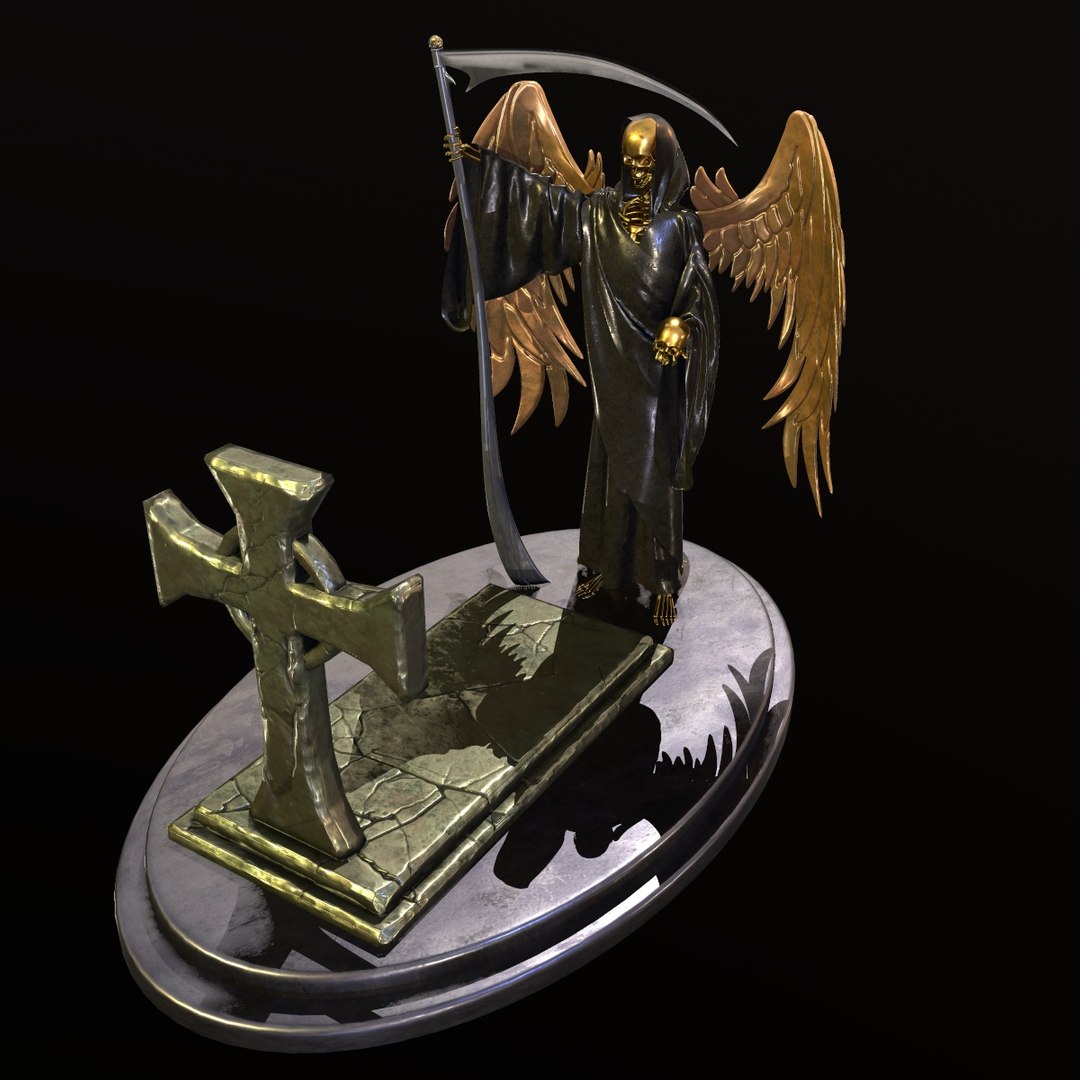 Statue Angel Death 3D Model - TurboSquid 1413271