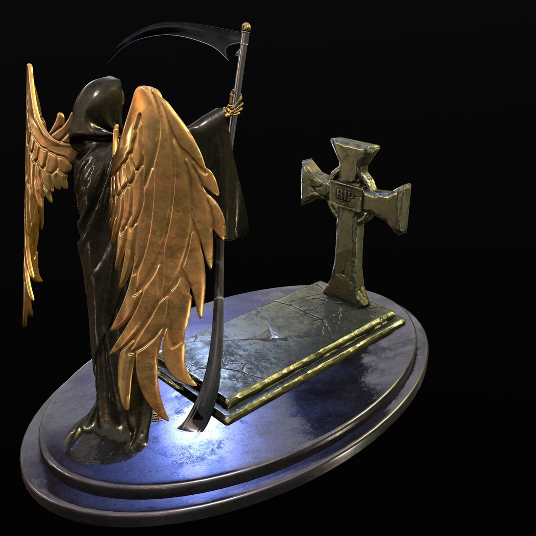 Statue Angel Death 3D Model - TurboSquid 1413271