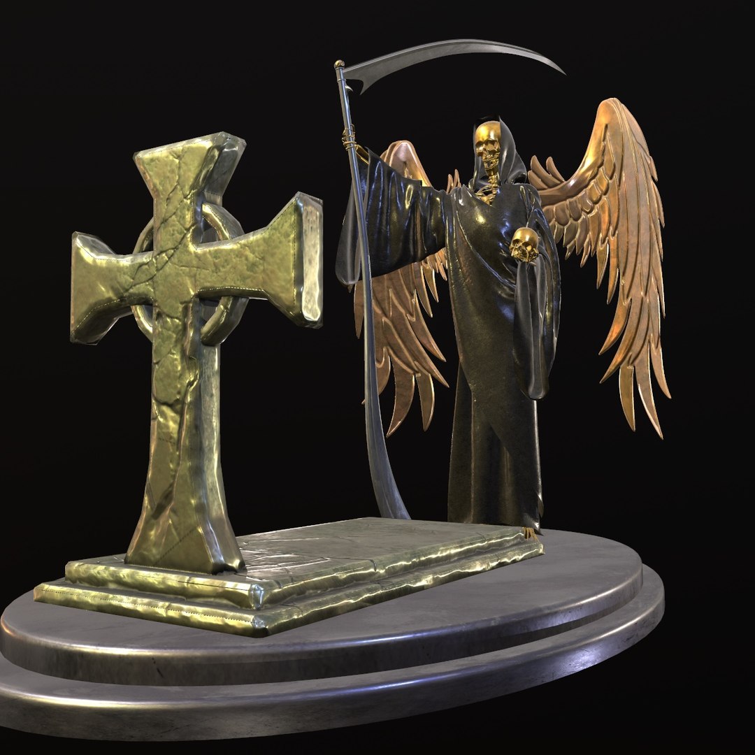 Statue Angel Death 3D Model - TurboSquid 1413271