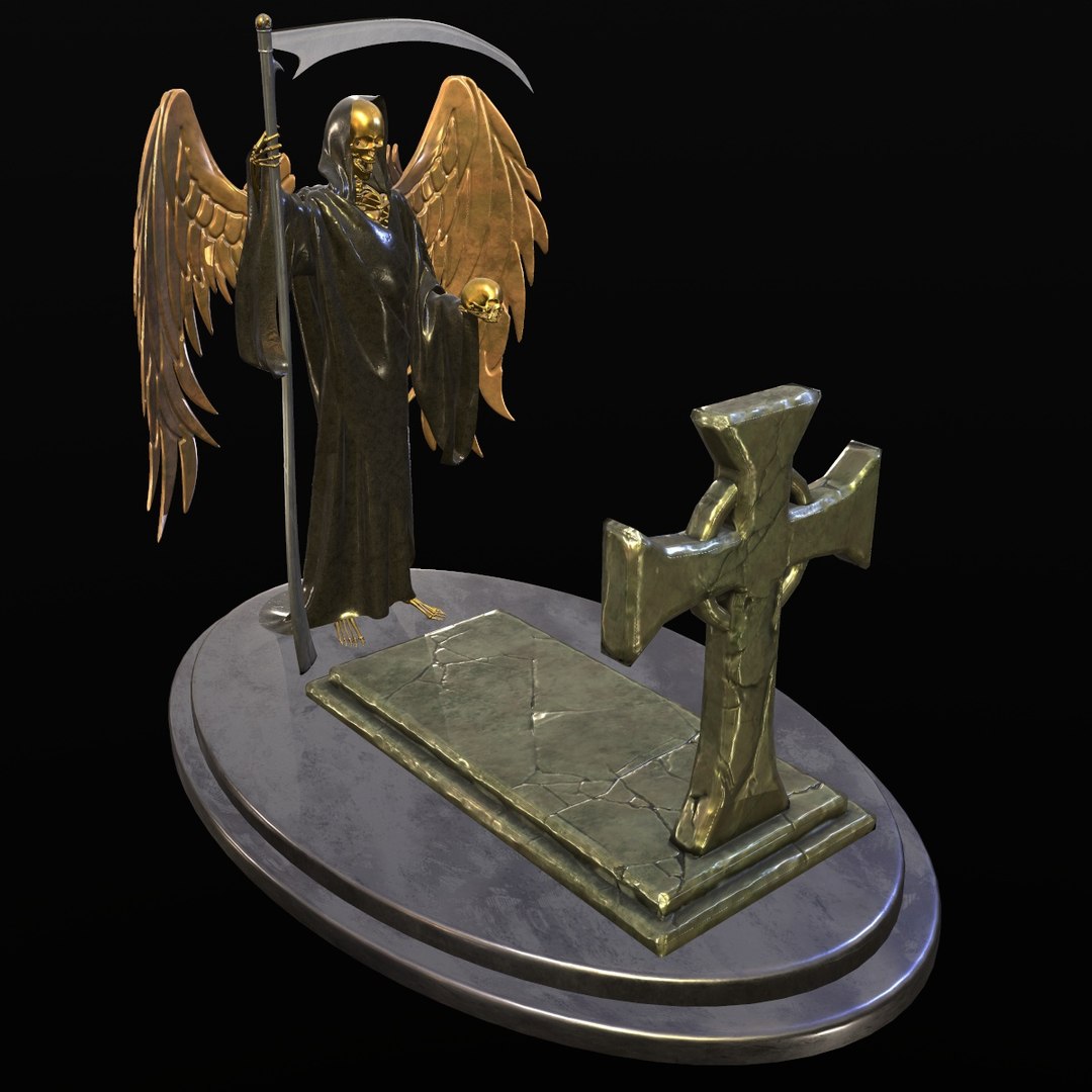 Statue Angel Death 3D Model - TurboSquid 1413271