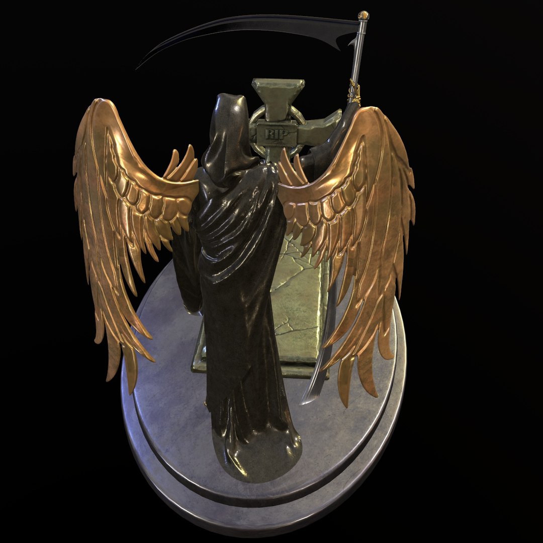 Statue Angel Death 3D Model - TurboSquid 1413271