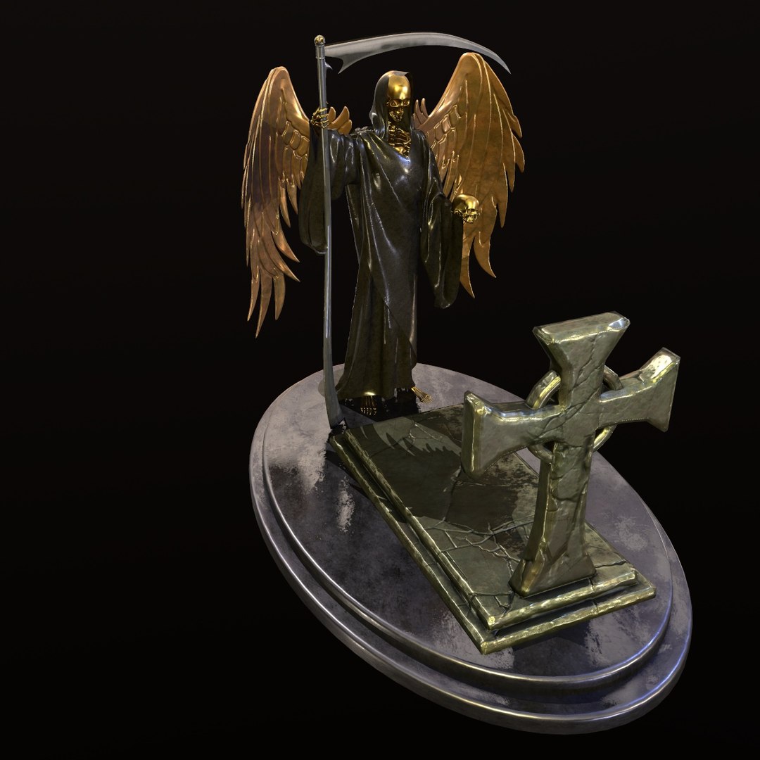 Statue Angel Death 3D Model - TurboSquid 1413271