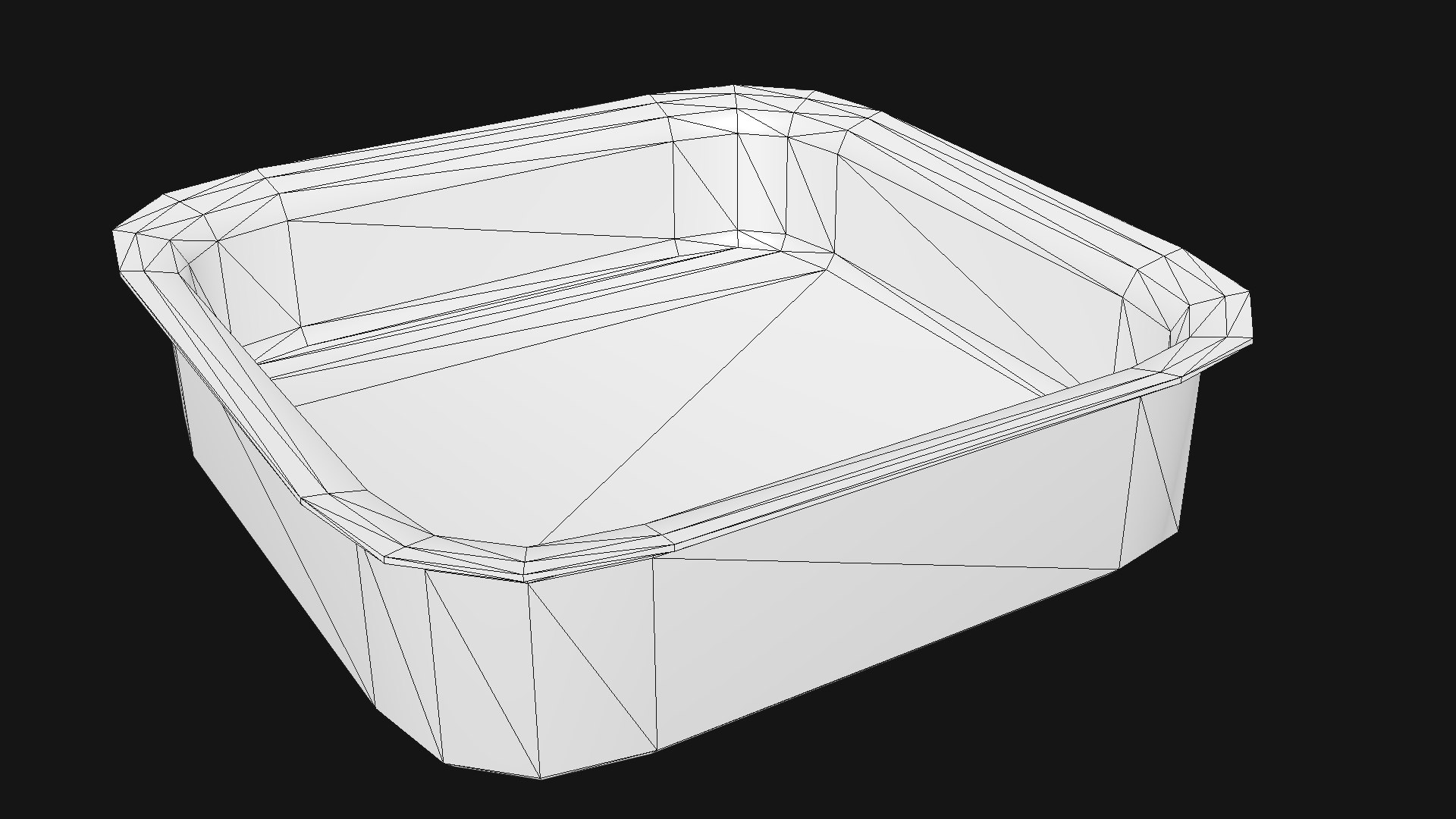 3d Old Industrial Steel Tray