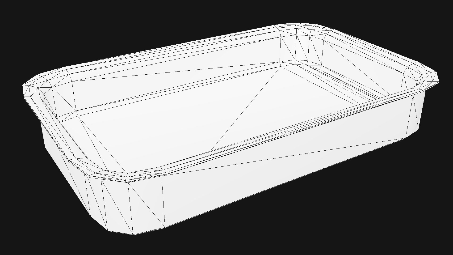 3d Old Industrial Steel Tray