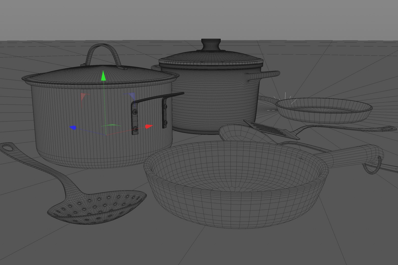3D Cookware Set model - TurboSquid 2161136