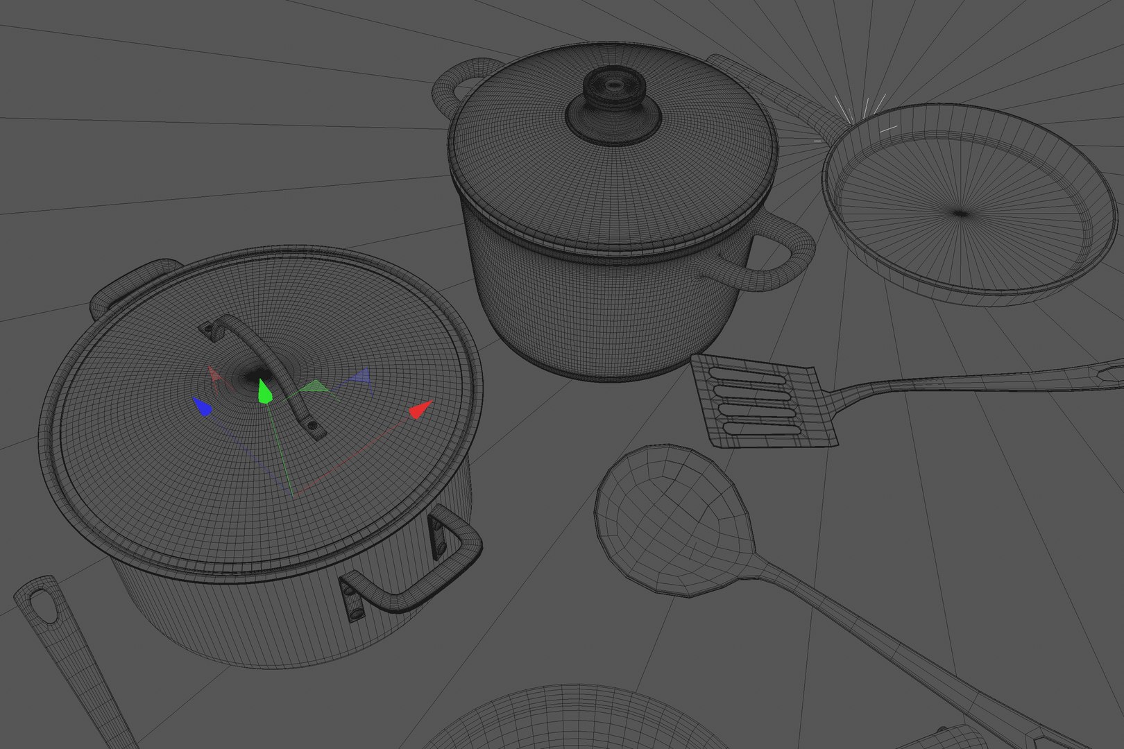 3D Cookware Set model - TurboSquid 2161136