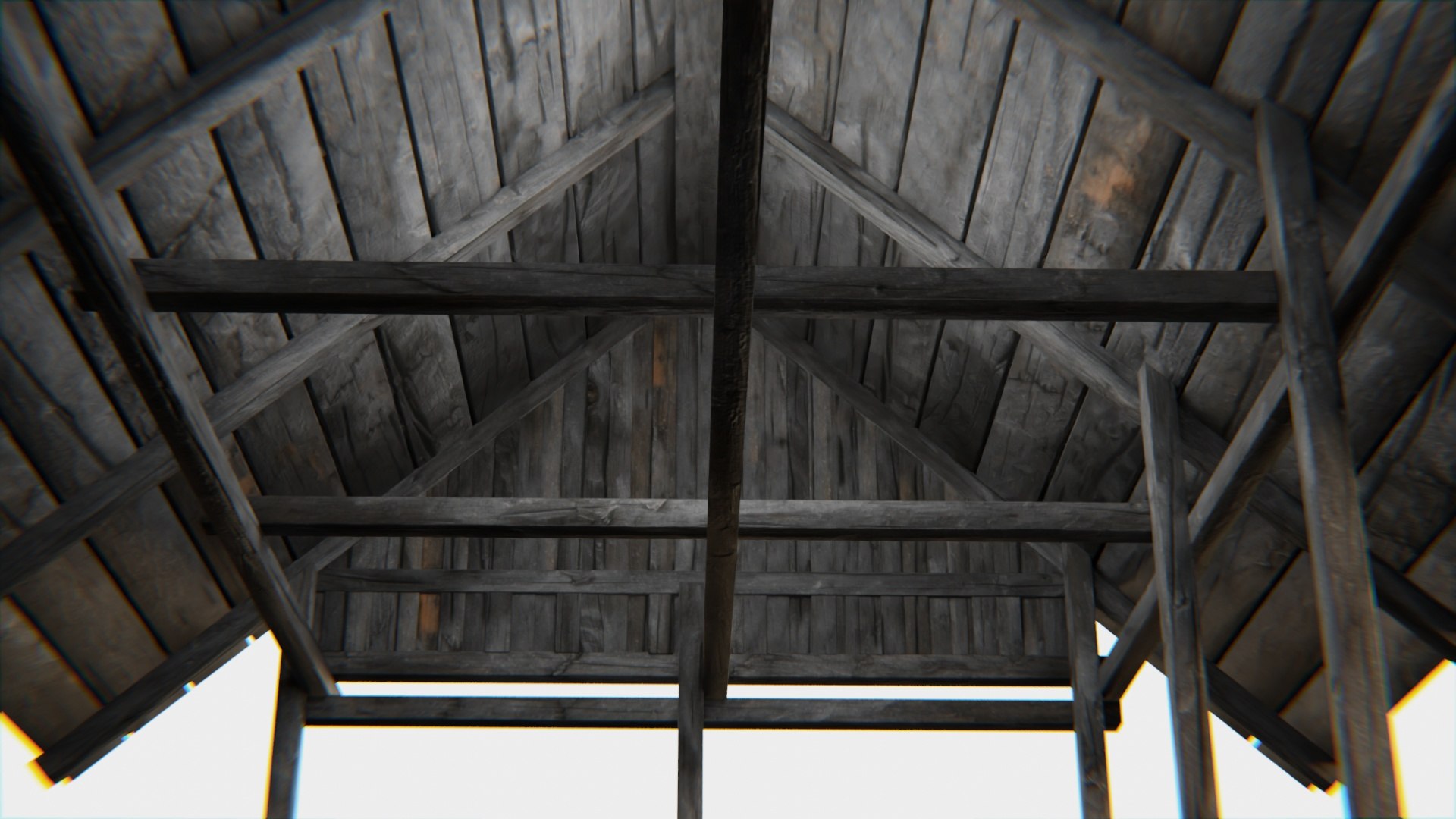 3D Old Wooden Medieval Shed Building 3 Model - TurboSquid 2104770