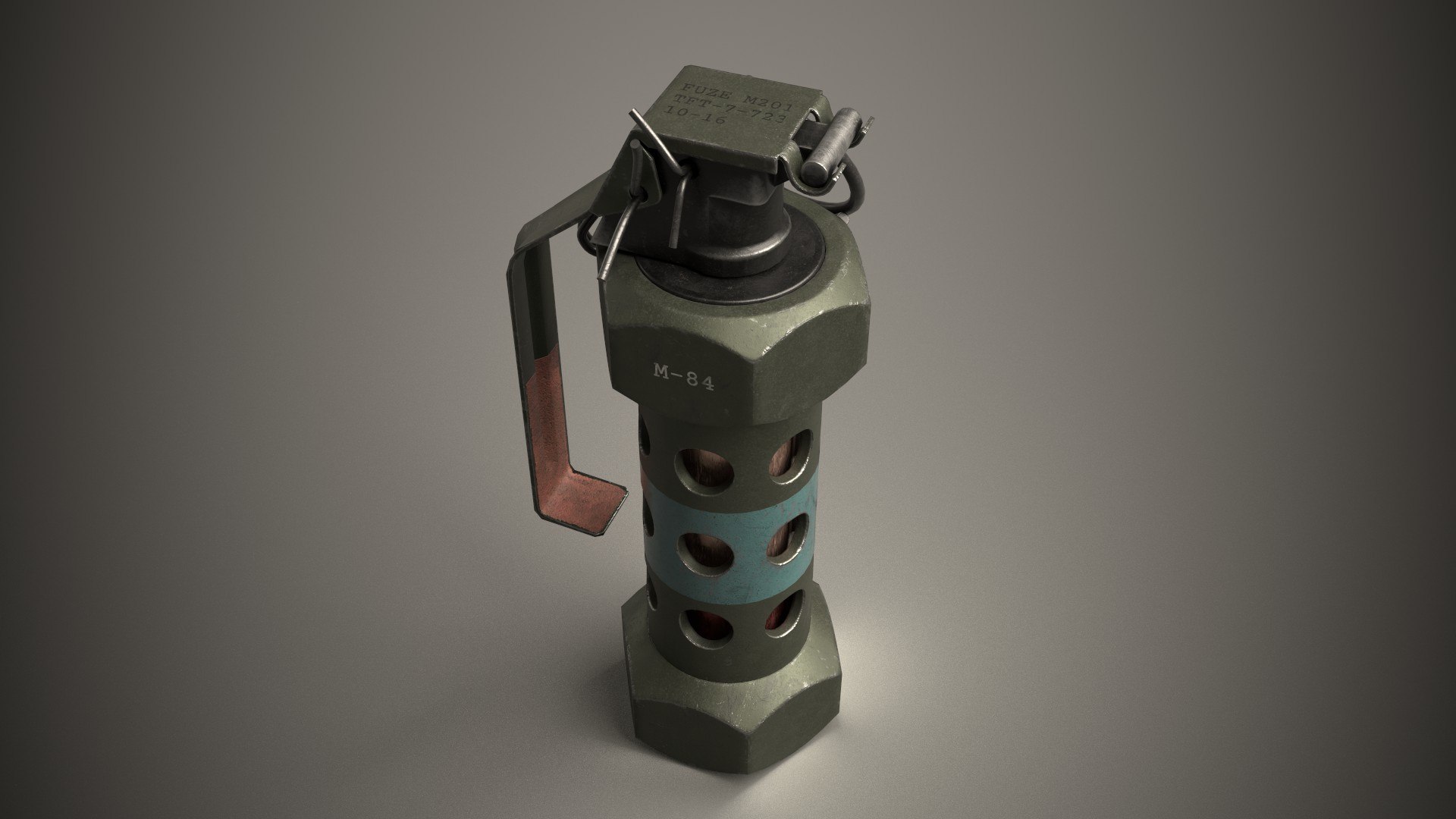 M84 Stun Grenade 3D Model - TurboSquid 1945644
