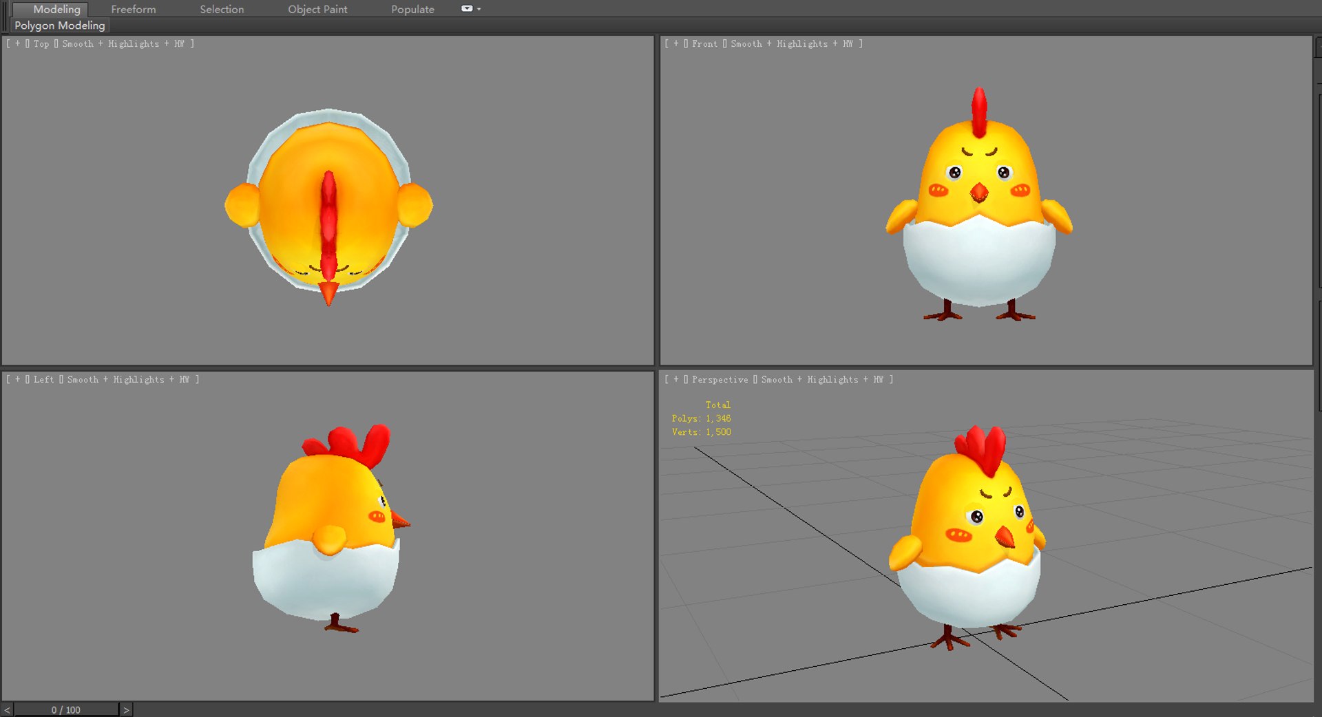 3D Chick - TurboSquid 1661567