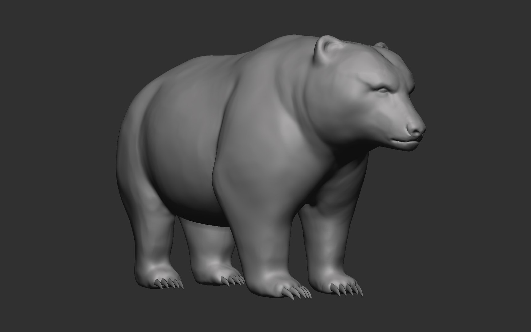 3D Bear Base Mesh Model - TurboSquid 1827389