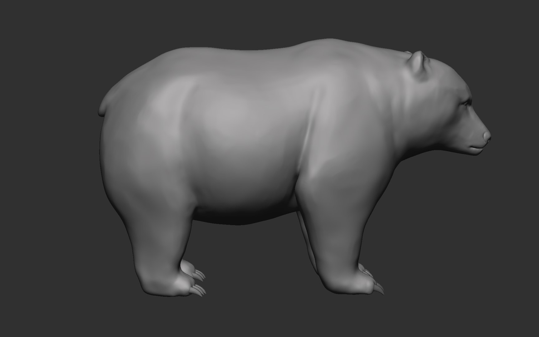 3D Bear Base Mesh Model - TurboSquid 1827389