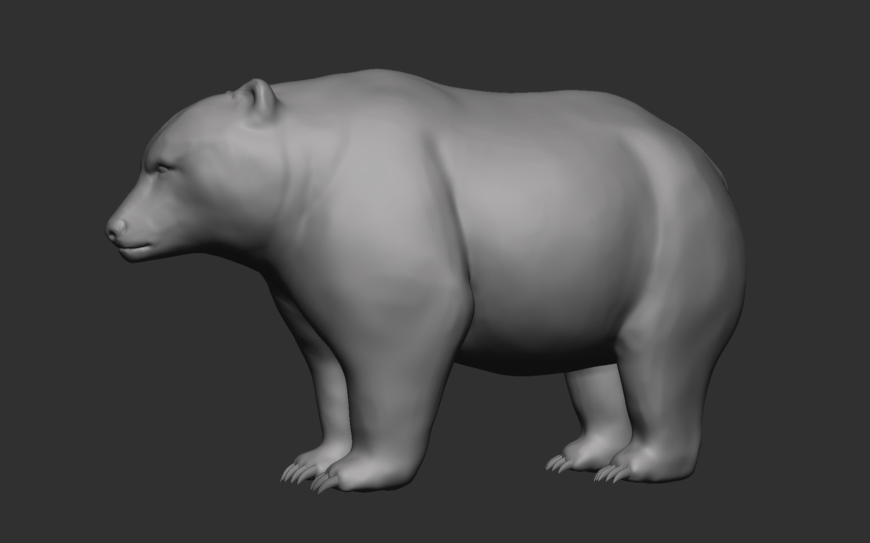 3D Bear Base Mesh Model - TurboSquid 1827389