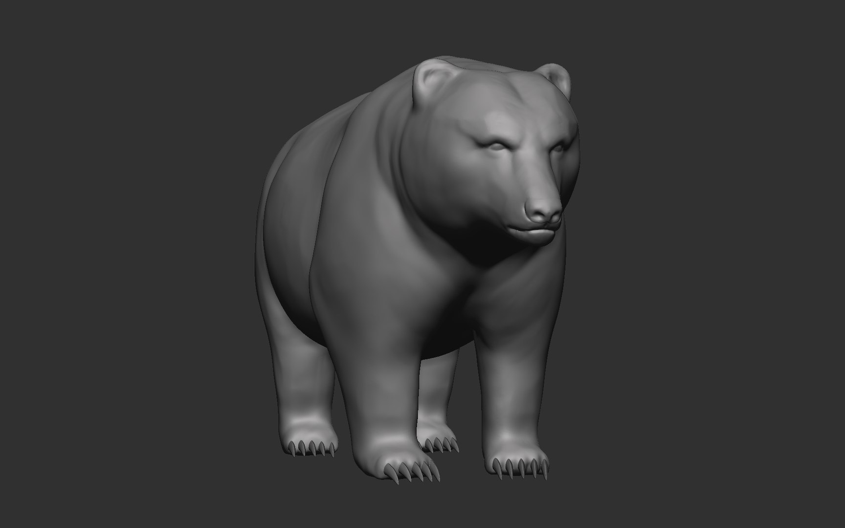 3D Bear Base Mesh Model - TurboSquid 1827389